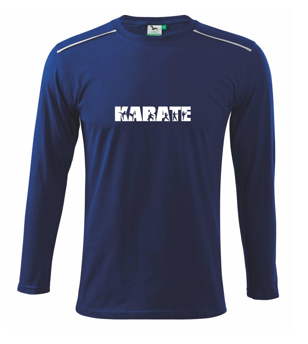 Karate font - Tričko s dlhým rukávom Long Sleeve | Myshirt.sk