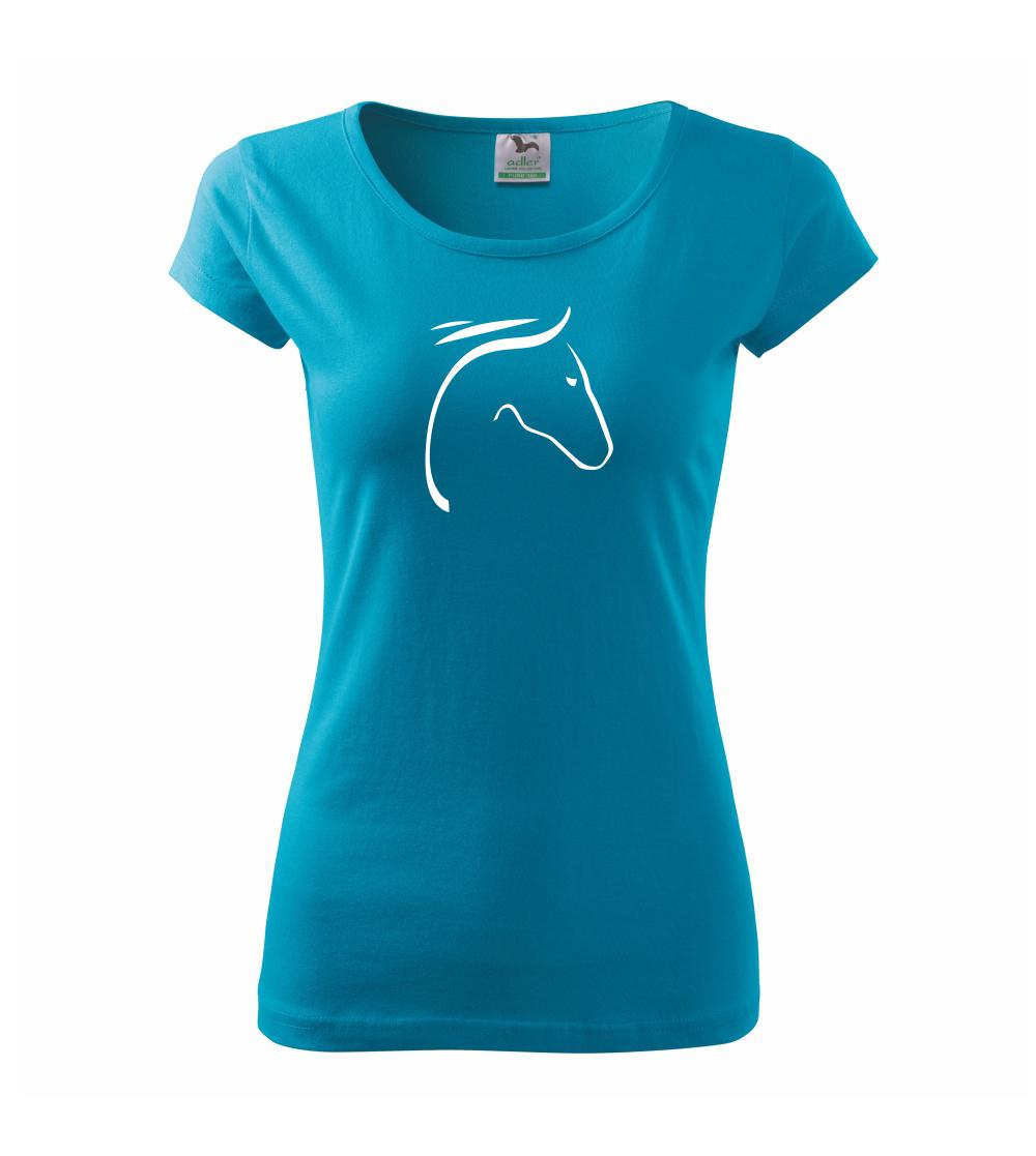 Kôň - hlava silueta - Pure dámske tričko | Myshirt.sk